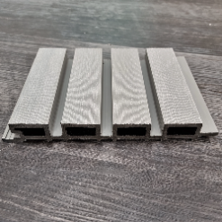 Exterior Pvc Wood Slat Black Color Hollow Pvc Wall Panel, Hollow Pvc ...