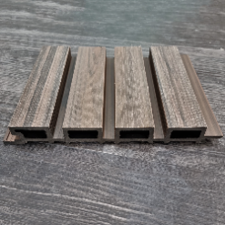 Exterior Pvc Wood Slat Black Color Hollow Pvc Wall Panel, Hollow Pvc ...