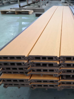 Exterior Pvc Wood Slat Black Color Hollow Pvc Wall Panel, Hollow Pvc ...