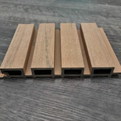 Exterior Pvc Wood Slat Black Color Hollow Pvc Wall Panel, Hollow Pvc ...