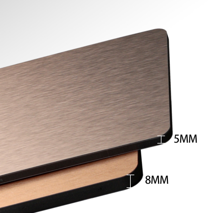 Bamboo Charcoal Wood Metal Plate Mirror Panel Wood Veneer Panel Wall ...