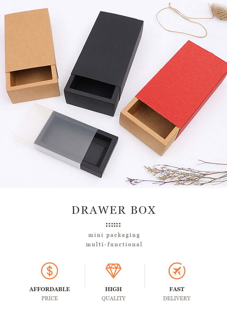 Buy Wholesale China Rts Eco Friendly Brown Kraft Paper Foldable Drawer ...