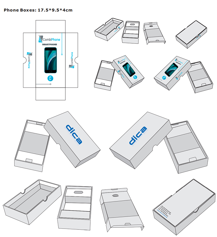 High Quality Empty White Mobile Cell Phone Gift Packaging Box With ...