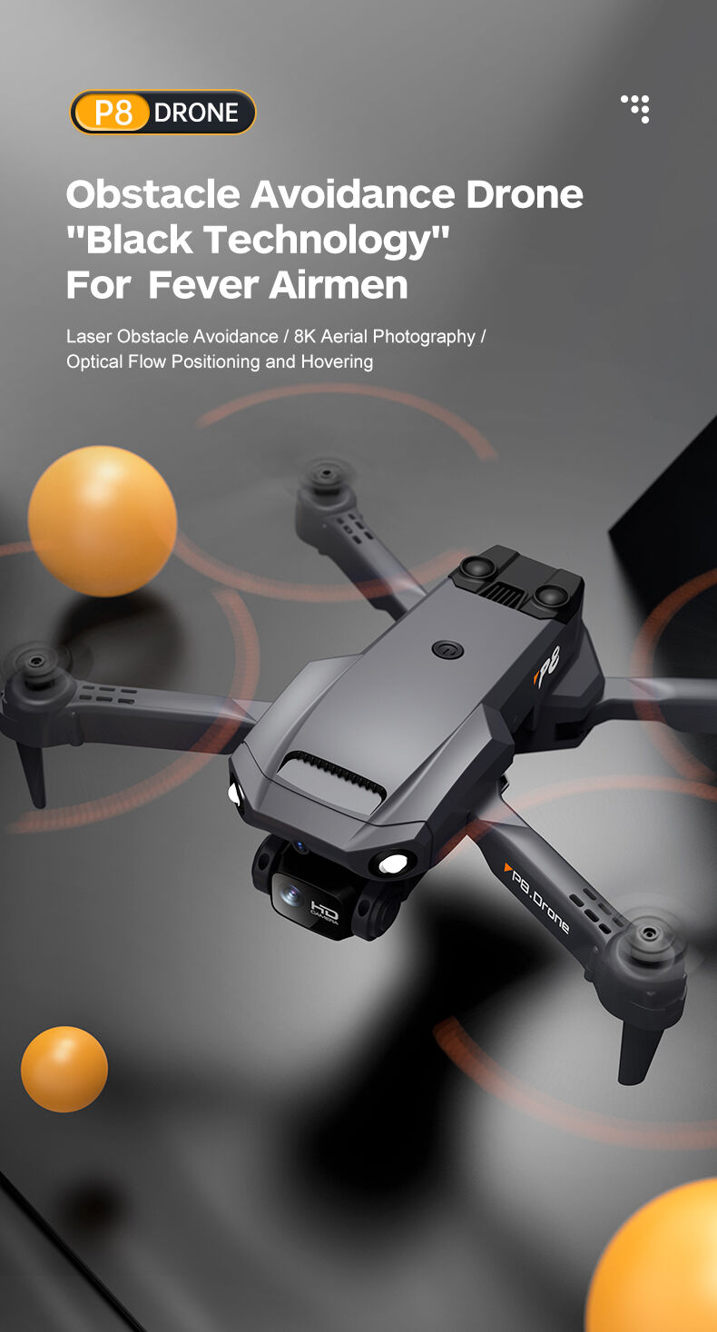 Buy Wholesale China Foldable P8 Drone Flying Four-way Laser Obstacle ...