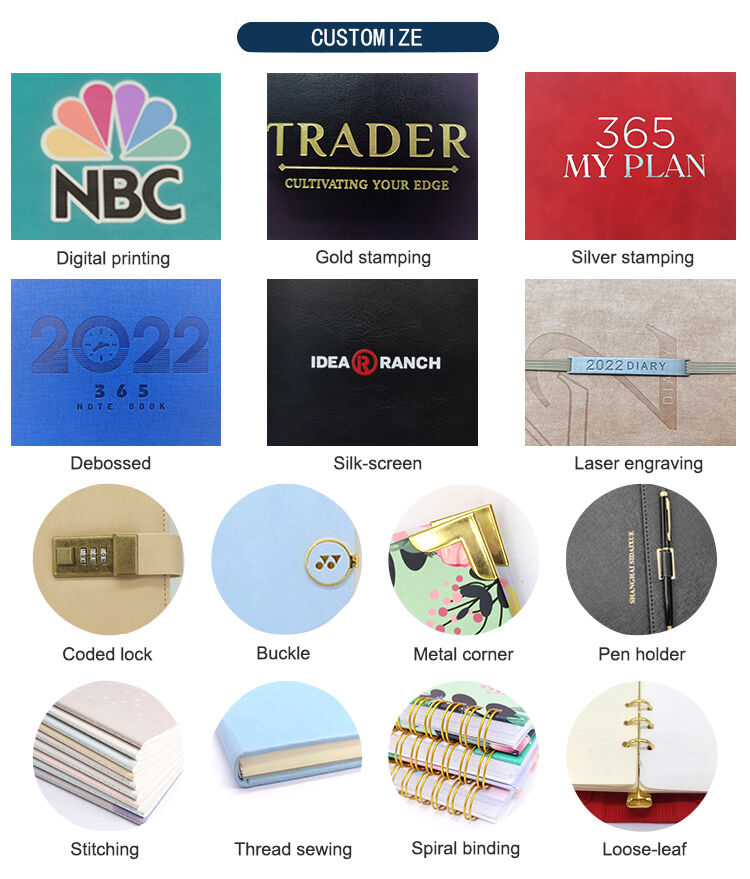 New Design Plain White Cover A5 Notebook Leather Ring Binder Diary $2. ...