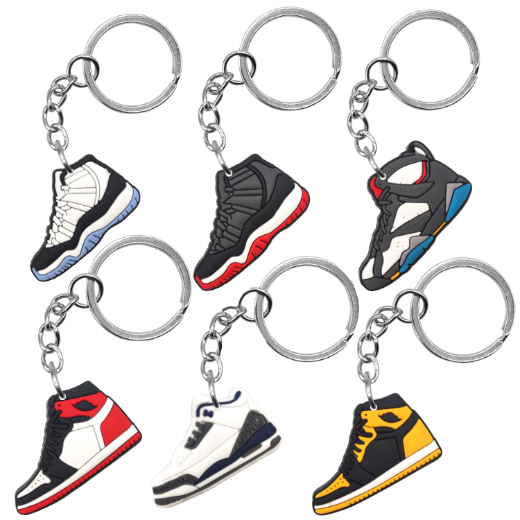 Factory Supply Wholesale Pvc Keychains Clog Hole Rubber Keychain Fit ...