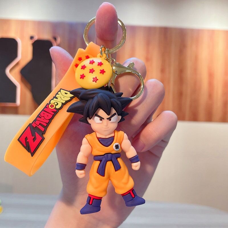 Wholesale Dragon Ball Keychain Rubber Key Chains Cartoon 3d Pvc Anime ...