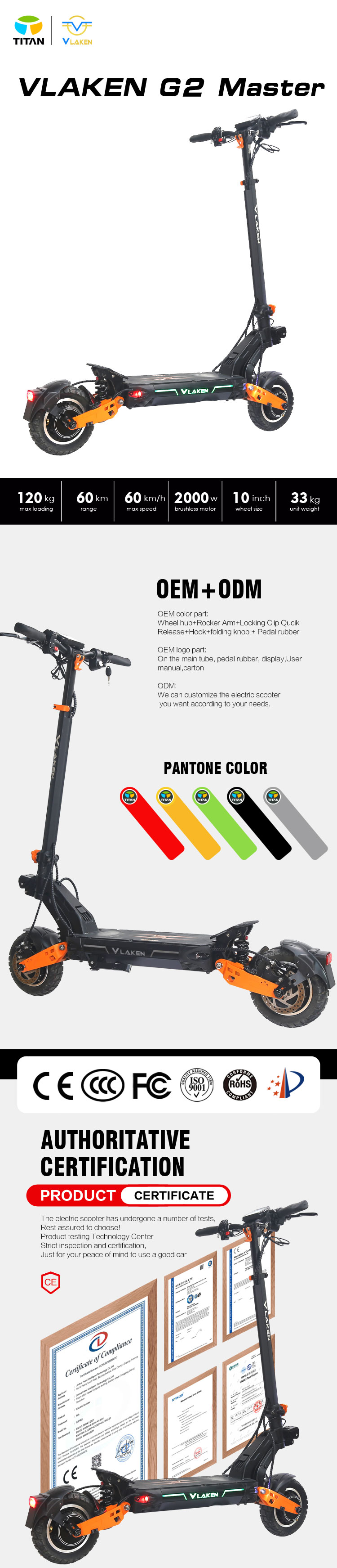 Vlaken G2 Master The Best Kinds Of Electric Scooter Foldable 800w Cheap ...