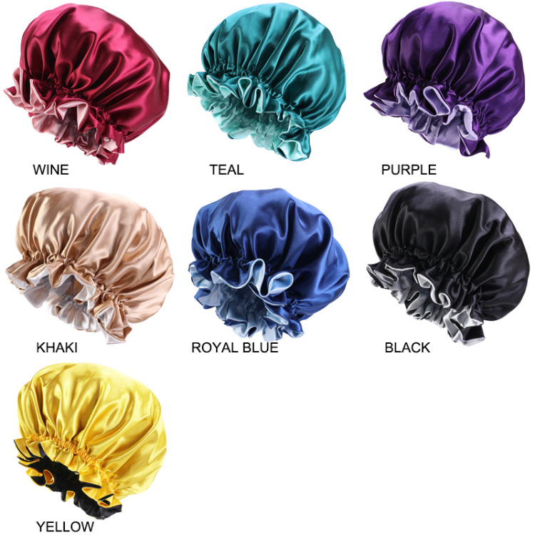 Wholesale Satin Bonnets Sleeping Double Layer Women Silk Durag Head Tie ...