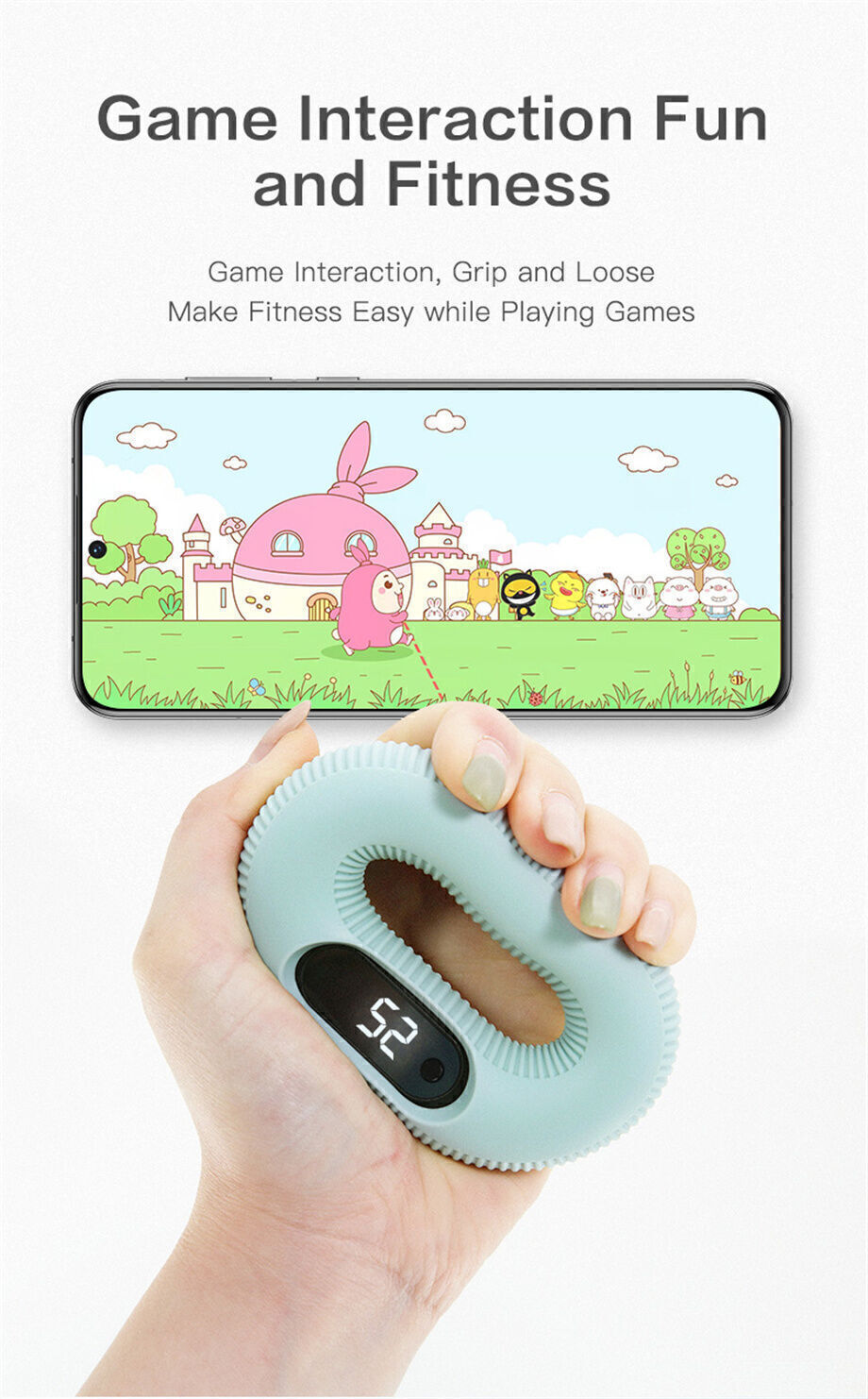 Smart Fit Gripper Strengther With Counting And Game For Muscle Power ...