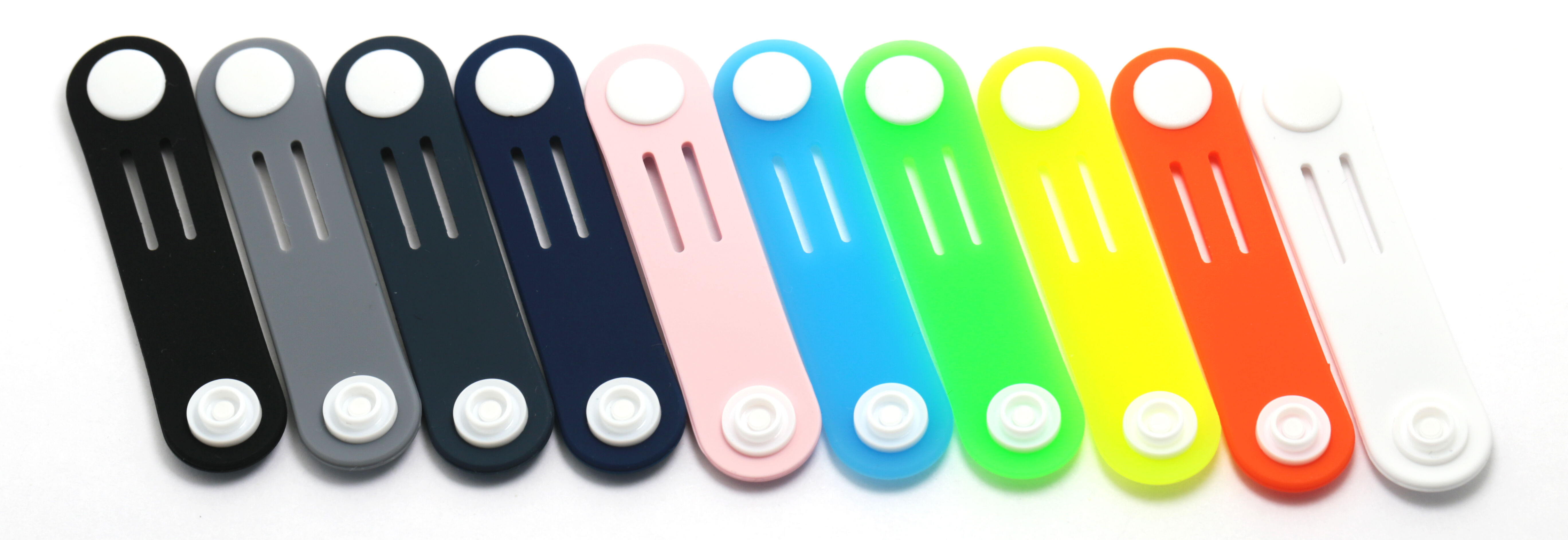 Buy Wholesale China Custom Logo Silicone Cable Ties With Snap Reusable ...