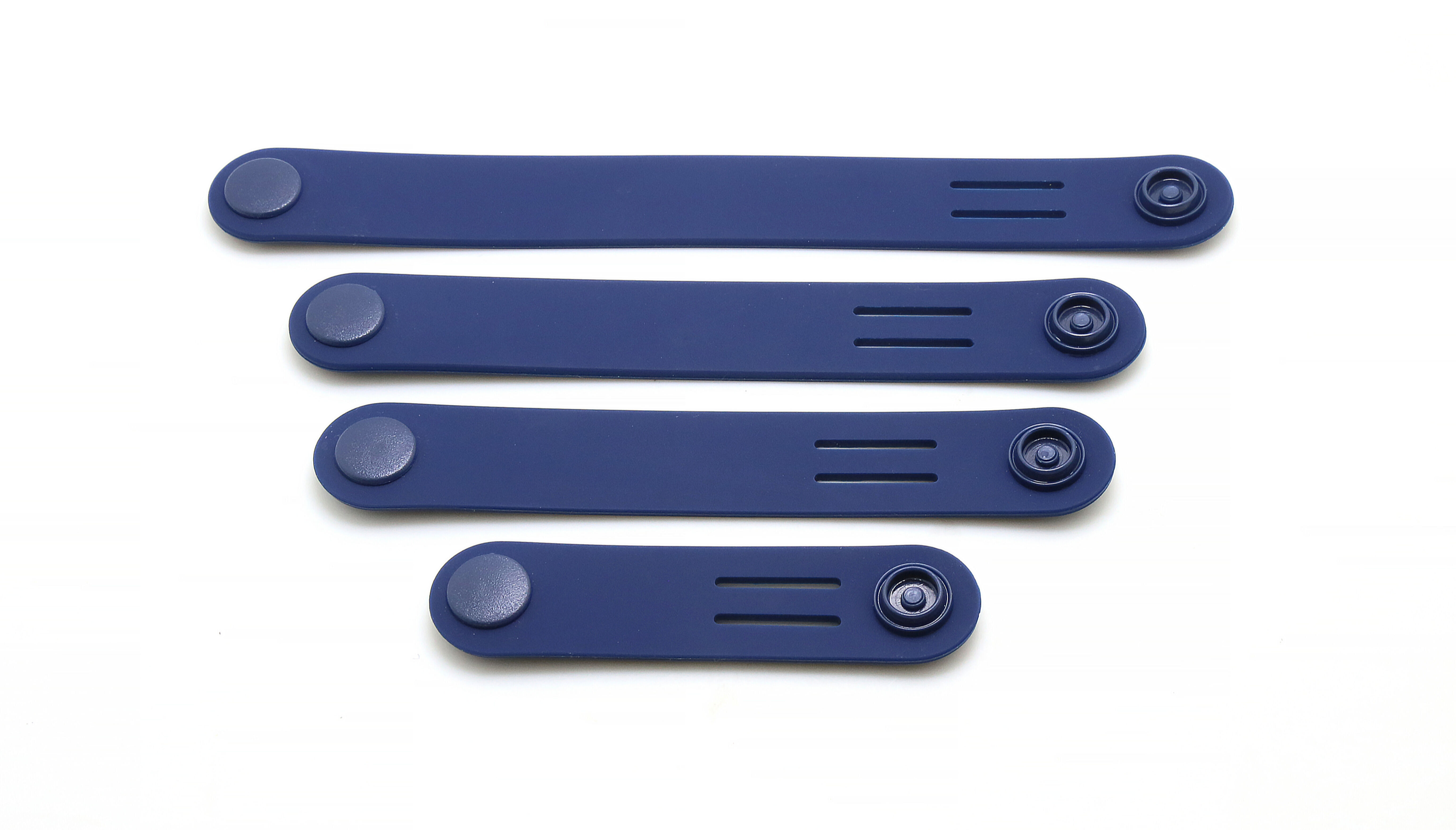 Buy Wholesale China Custom Logo Silicone Cable Ties With Snap Reusable ...