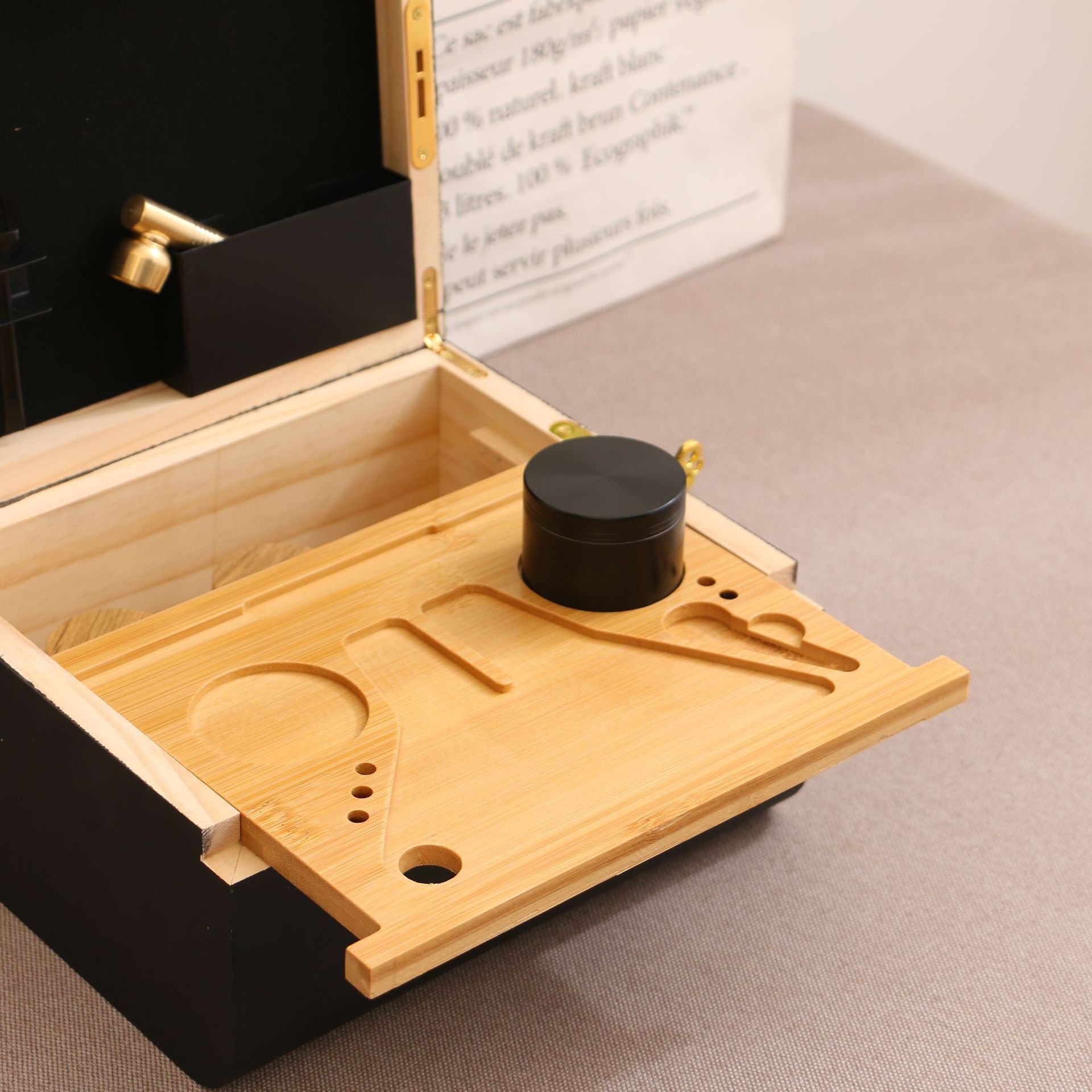 Buy Wholesale China Wholesale New Bamboo Wood Grinder Storage Box ...