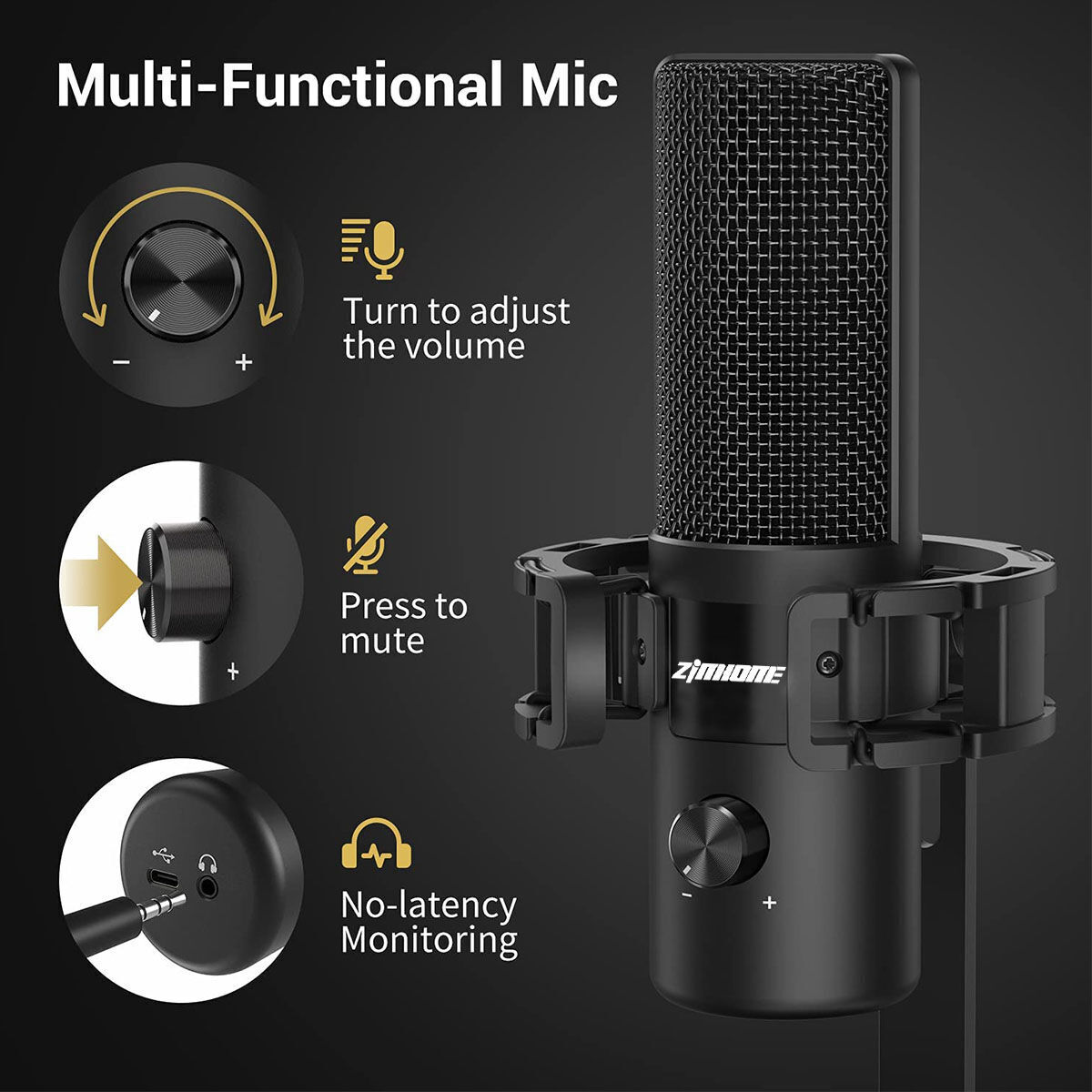 Buy Wholesale China Oem Pro Podcast Online Show Gaming Usb Desktop 60db ...