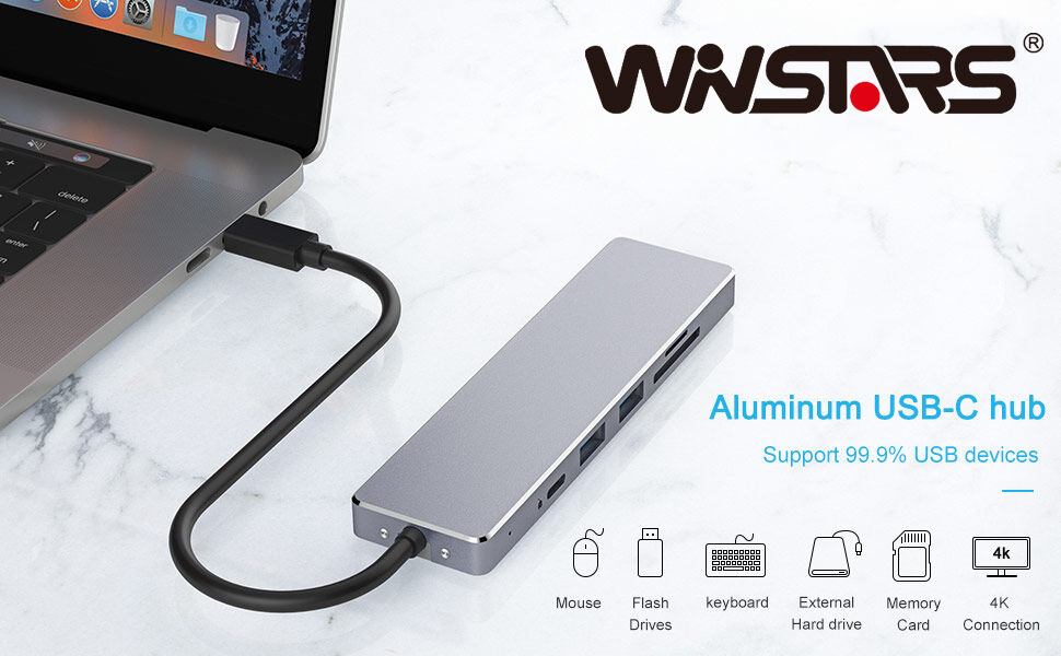Buy Wholesale China 6 In 1 Type-c Gen 1 Usb 3.0 Aluminum Usb C ...