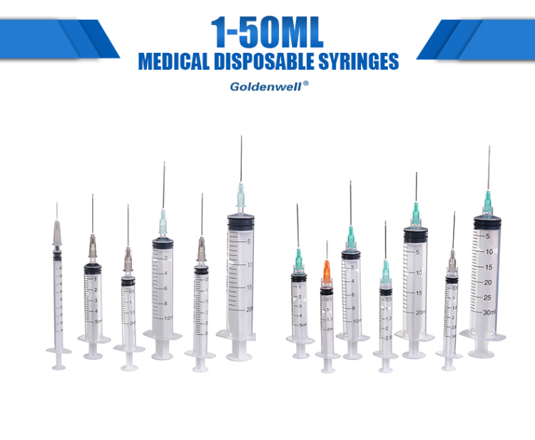Well Luerlock Syringe Disposable Medical Plastic Sterile 1ml 2ml 3ml 5ml 10ml 20ml 30ml 50ml ...