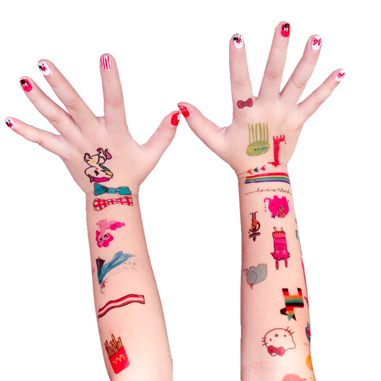 Inkjet Customs Made Multiple Designs Tattoo Sticker Temporary Body ...