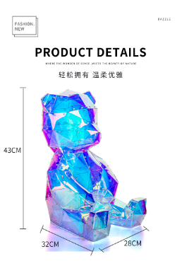 Factory Wholesale Crystal Diamond Colorful Holographic Foil Led Glowing ...