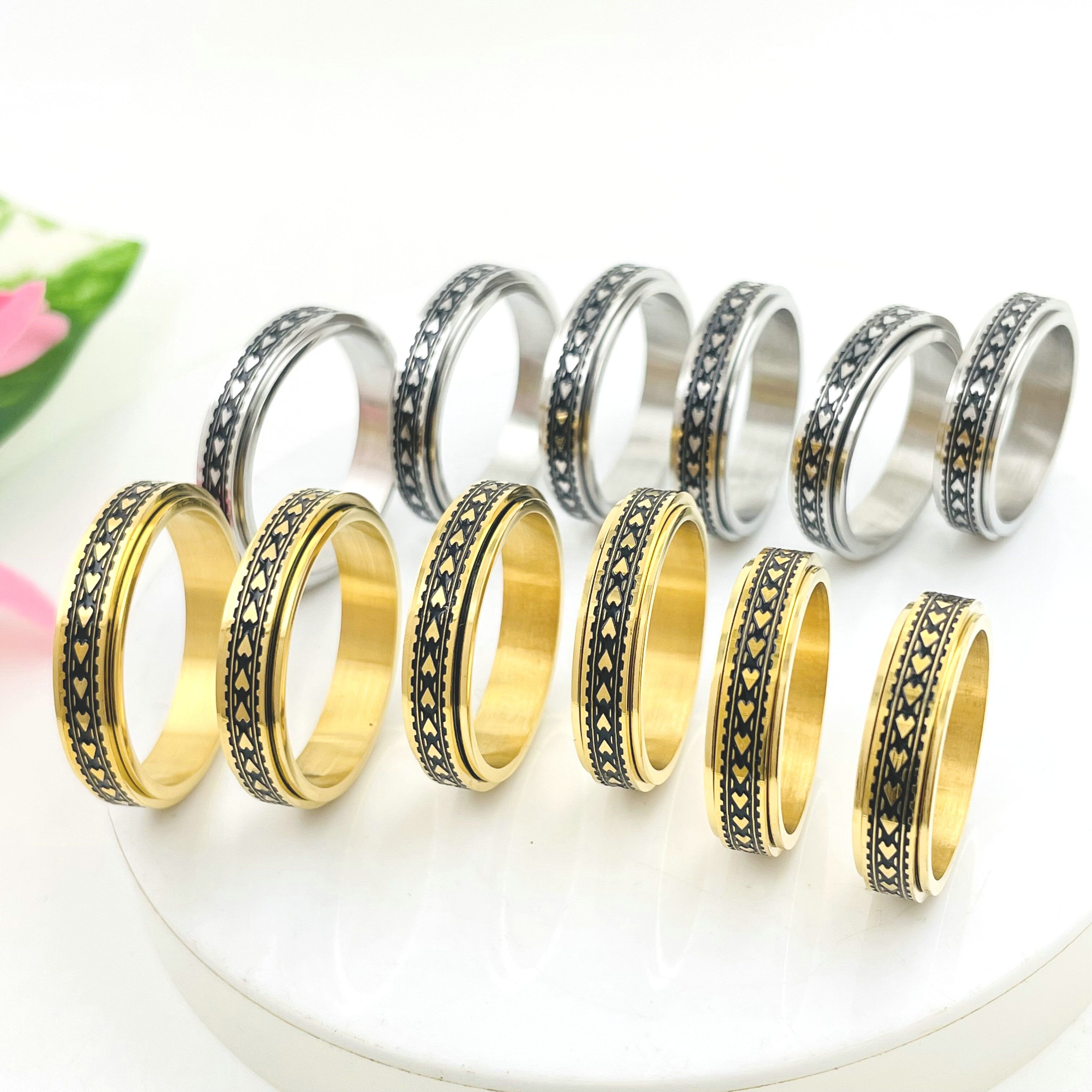 Buy Wholesale China Hawaii Spinner Ring Titanium Stainless Steel Stress ...