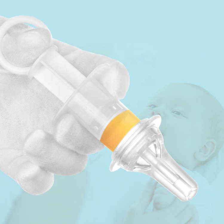 Baby Silicone Drug Feeder Syringe Type Mills Nipple Medicine Feeder On ...