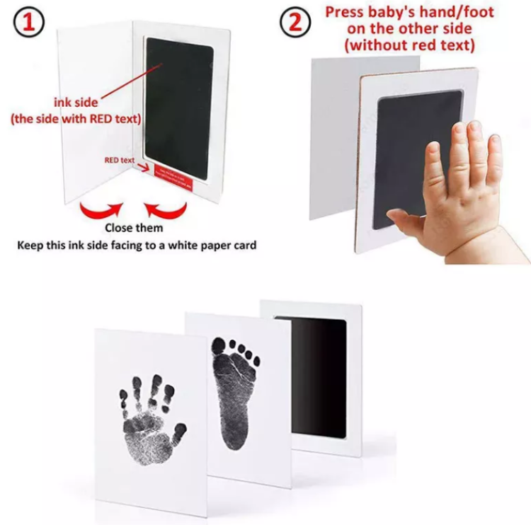 Dropshipping Baby Footprint Handprint Ink Pads Baby Pet Paw Prints ...