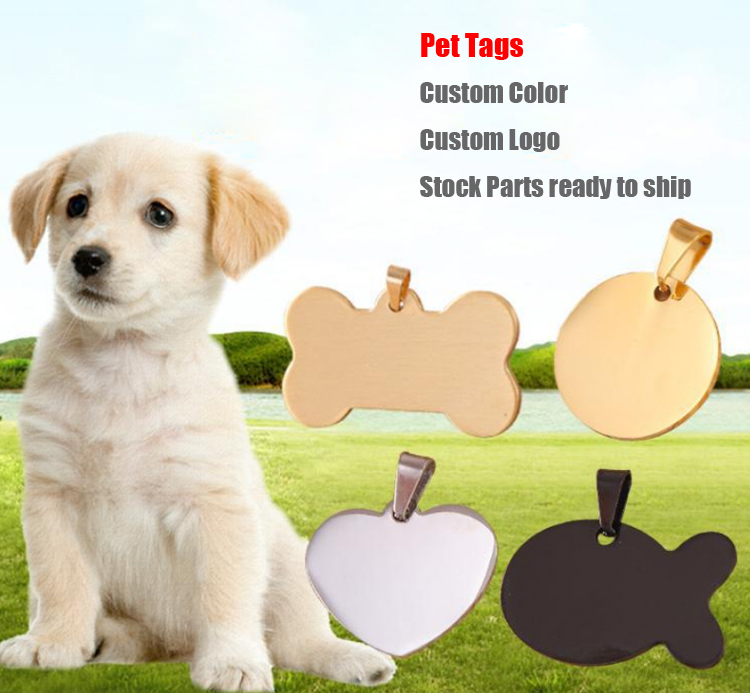 Wholesale 500pcs Round Tags Aluminum Anodizing Nameplate Engraved Dog ...