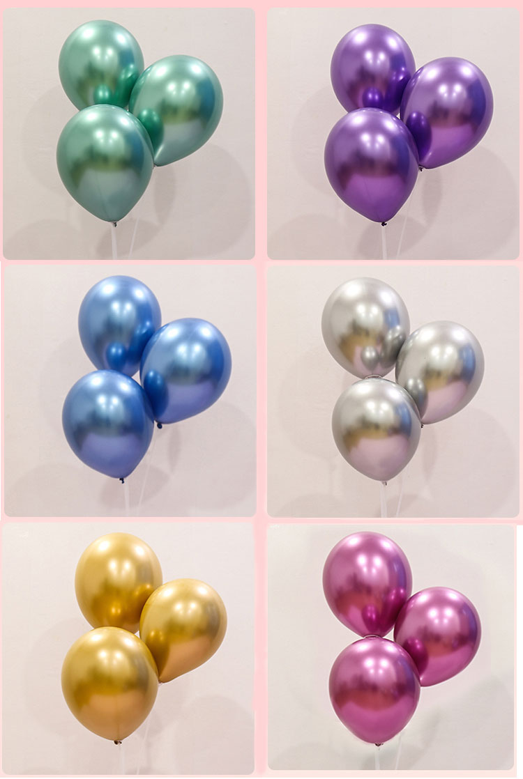 High Quality 12 Inch Chrome Balloons Wholesale Natural Latex Pearl ...