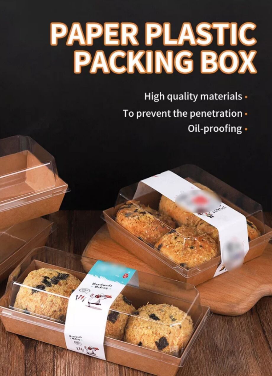 Biodegradable Wooden Bread Pastry Takeaway Food Container Swiss Roll ...