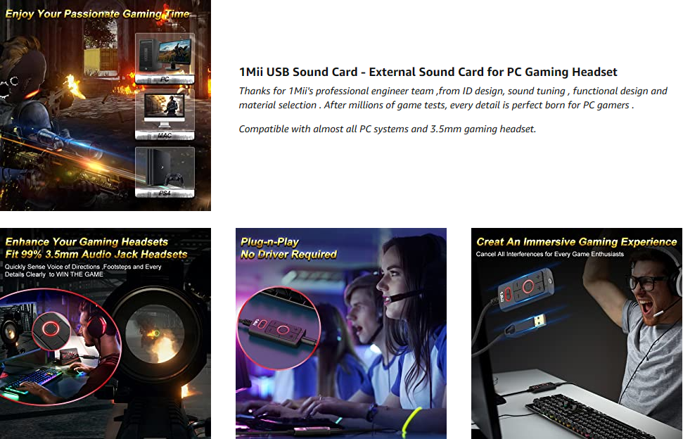 Buy Wholesale China Usb Sound Card 1mii 7.1 Surround Sound Card For 3 ...