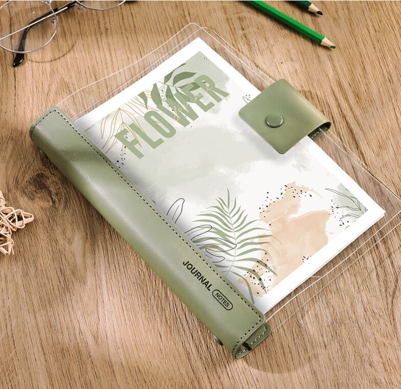 A5 6-ring Loose Leaf Binder Notebook With Transparent Pvc Cover A6 ...