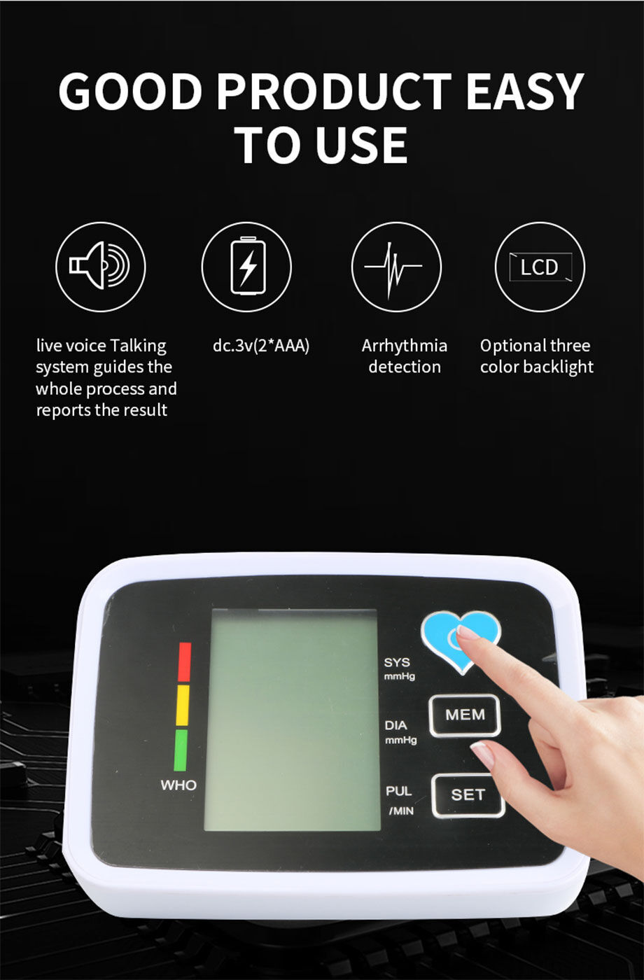 Amazon Bestseller Ledsphygmomanometer Digital Sphygmomanometers Upper ...