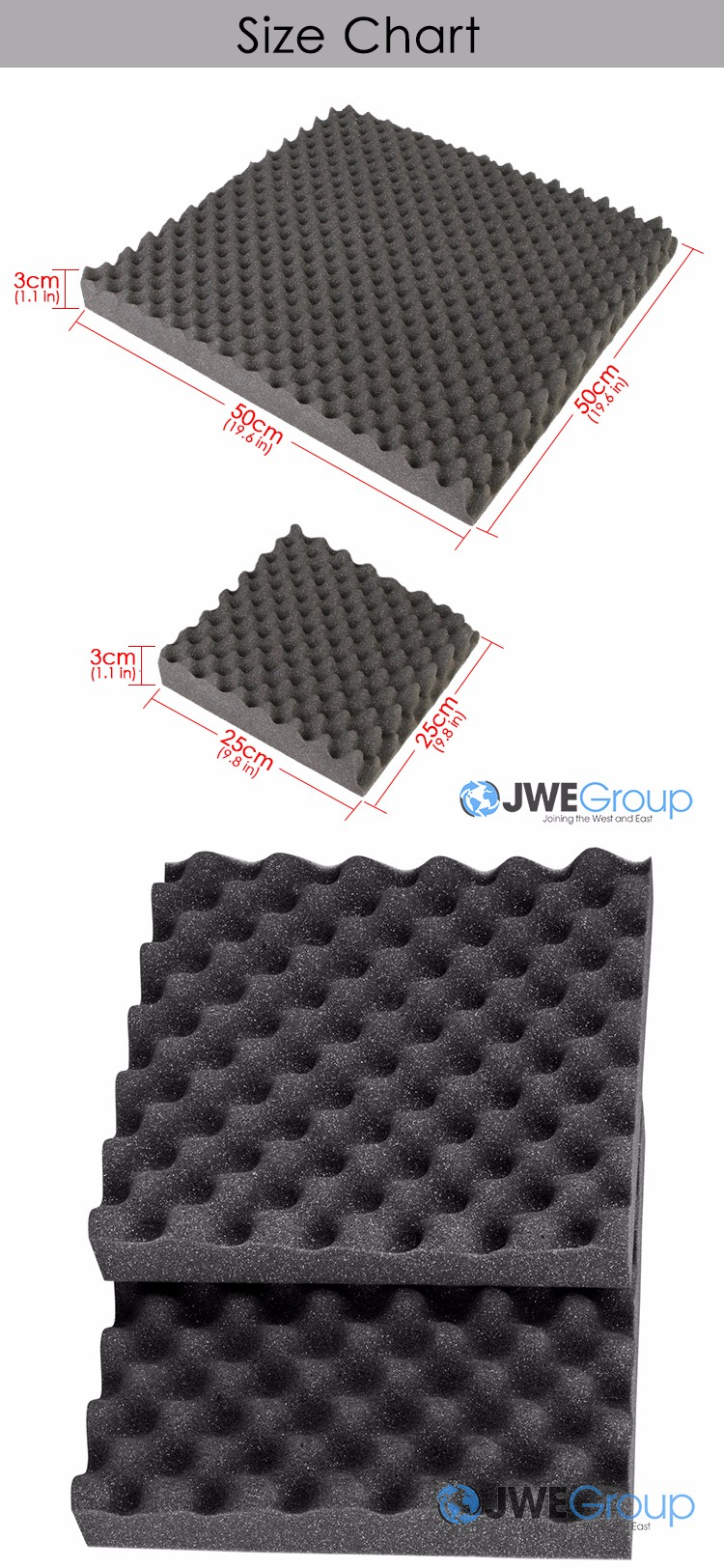 Buy Wholesale Arrowzoom Convoluted Egg Crate Acoustic Panel Sound ...