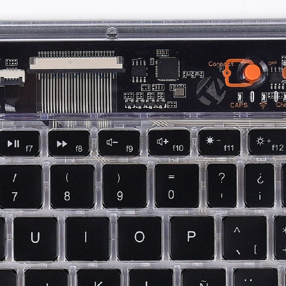 Buy Wholesale China Transparent Bluetooth Keyboard Transparent Backlit ...