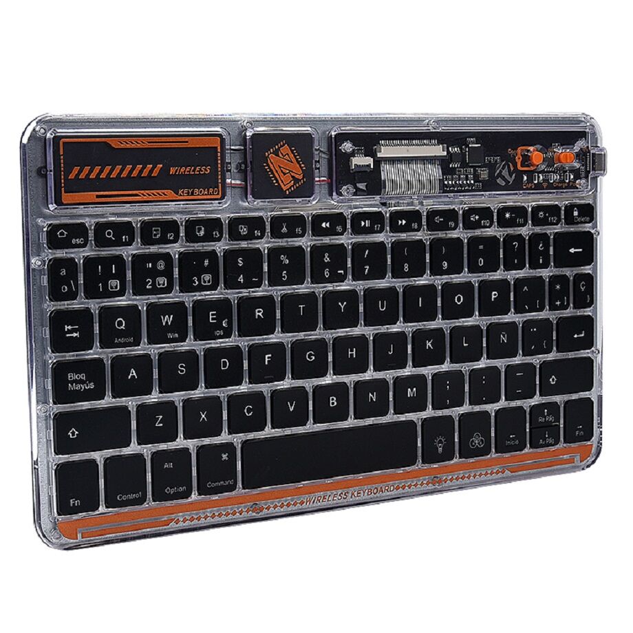 Buy Wholesale China Transparent Bluetooth Keyboard Transparent Backlit ...