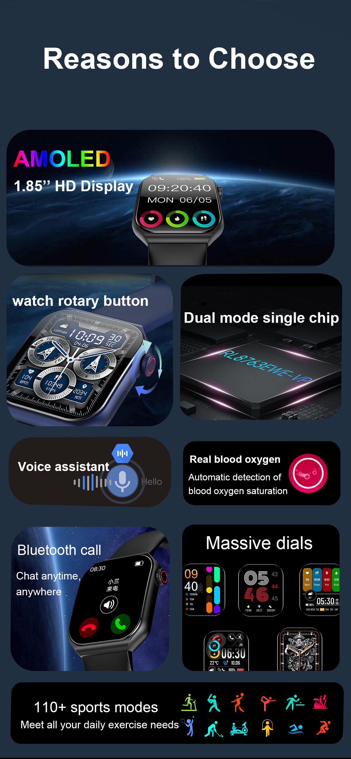 Buy Wholesale China Smart Watch 2023 Hot Selling Smart Watches 1.85 ...