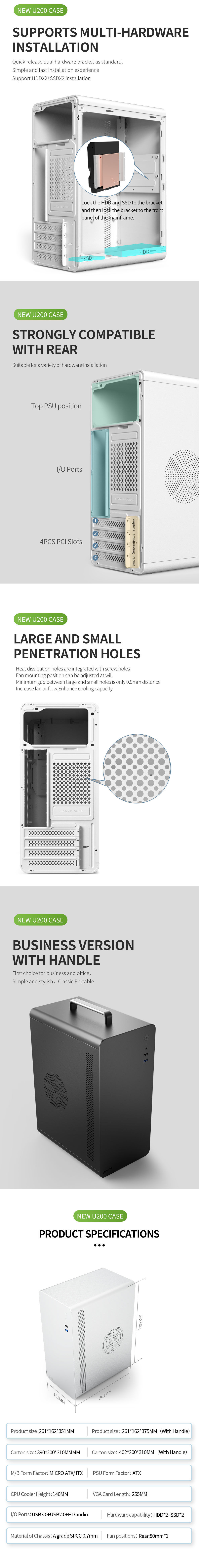 Buy Wholesale China Wholesales Custom Micro Atx Computer Pc Cabinet ...