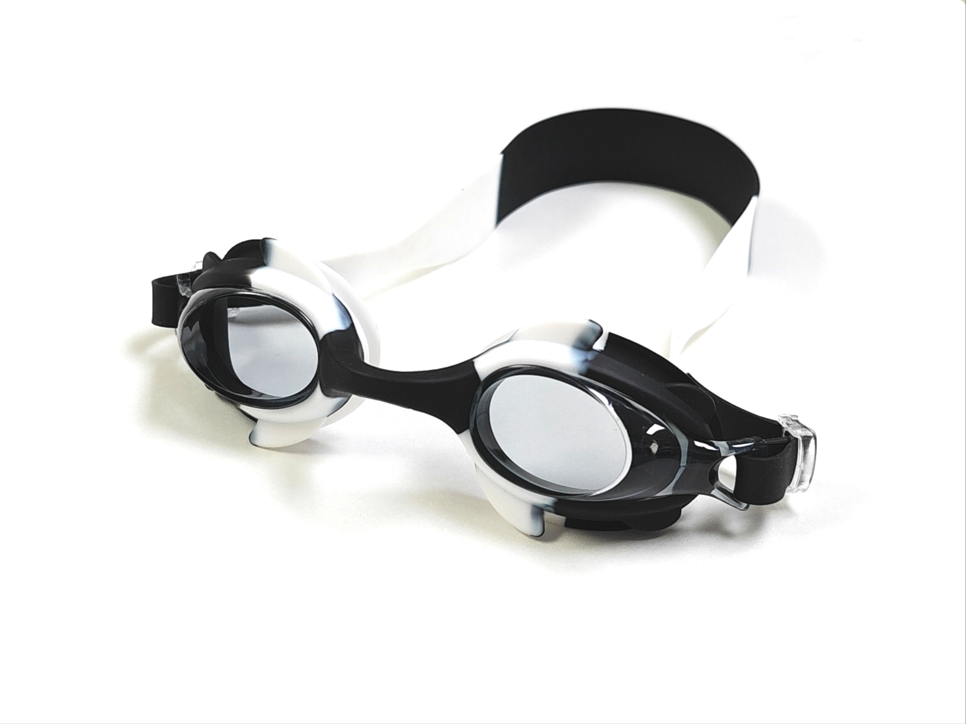 Children Swimming Goggles Tempered Glass Snorkel Diving Mask Swim Mask ...