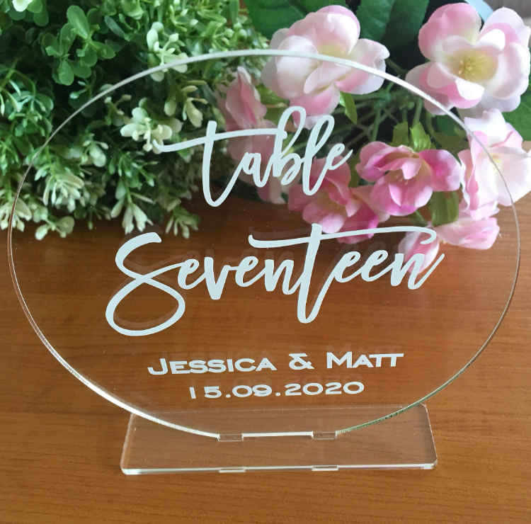 Fancy Wedding Decorations Acrylic Table Numbers Stand With Base - Buy ...