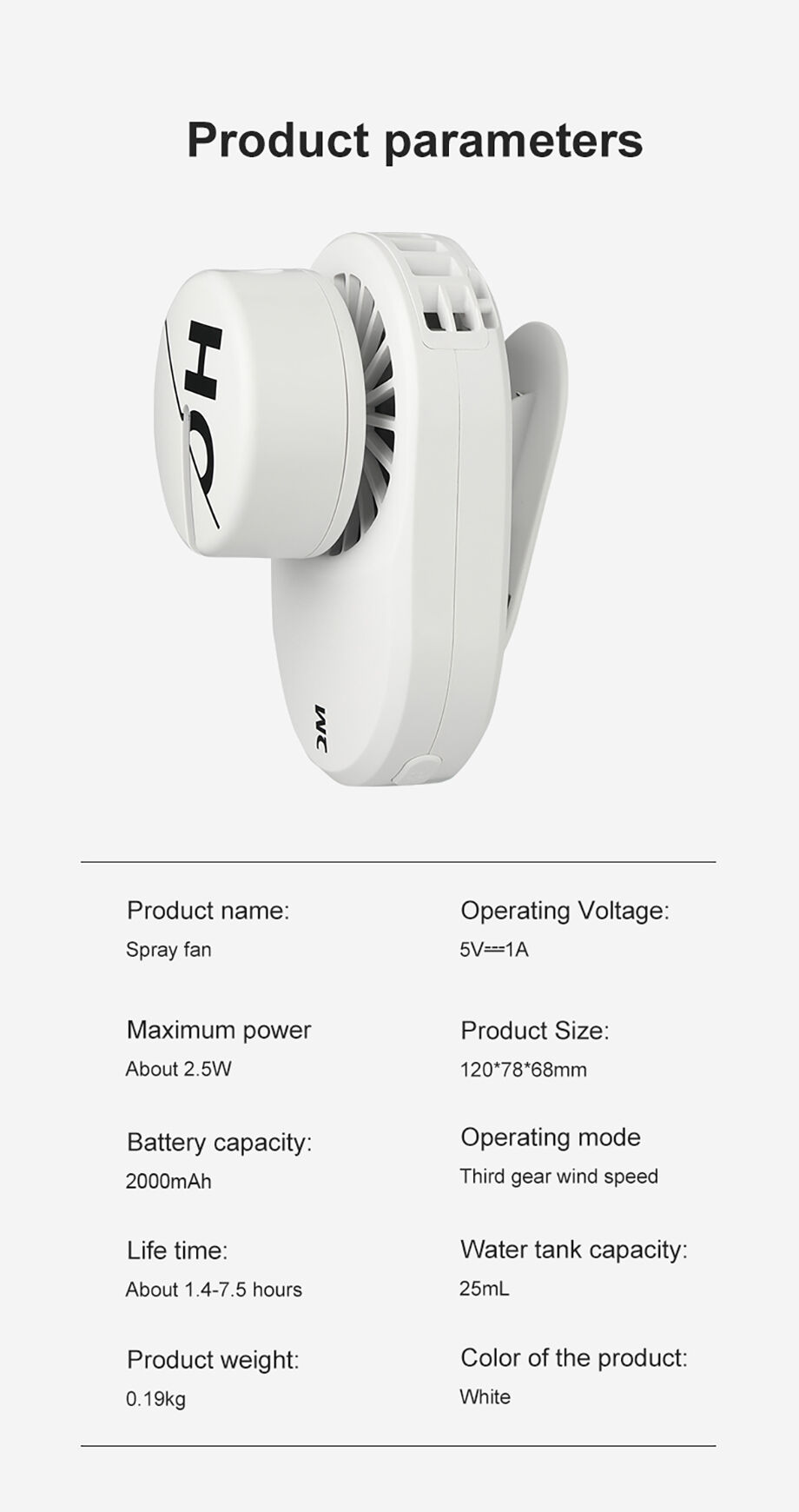 Buy Wholesale China Usb Portable Waist Clip Fan Neck Hanging Air ...