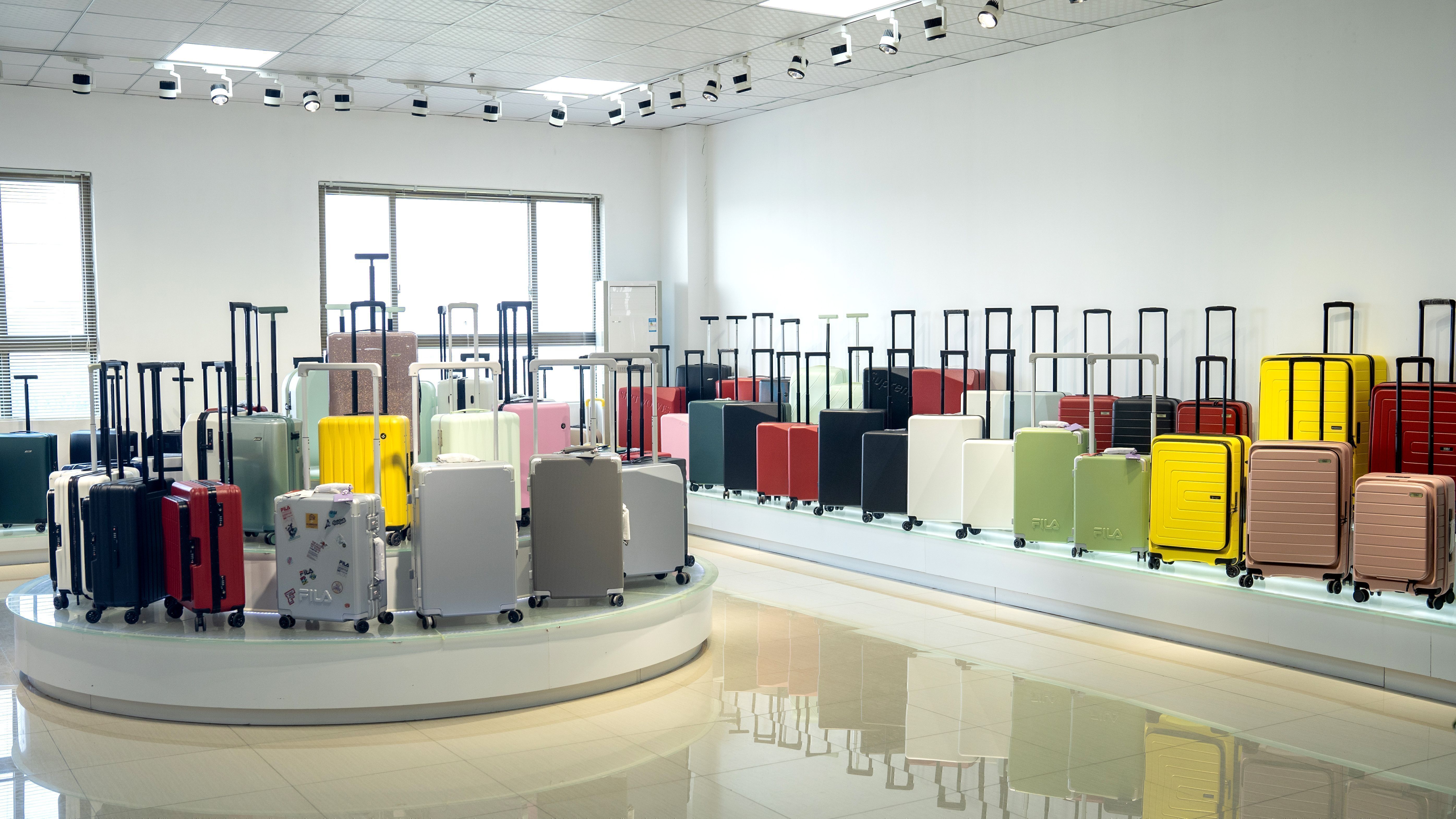 Colorful New Design Abs+pc Printing Rolling Luggage Set Women Travel ...