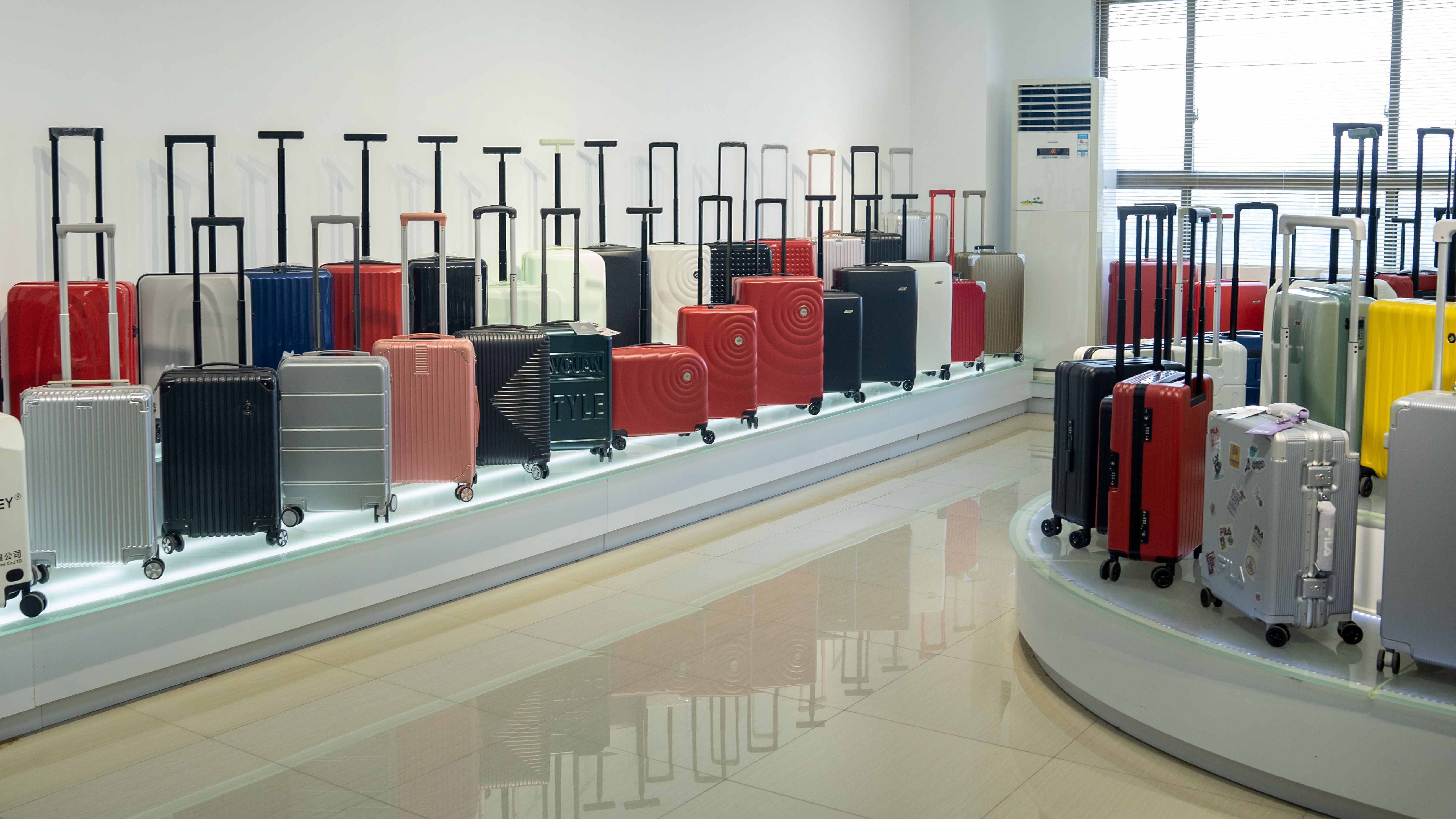 Colorful New Design Abs+pc Printing Rolling Luggage Set Women Travel ...