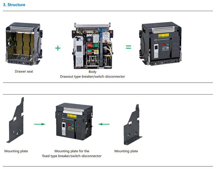 Chint Na1 200a Industria Air Circuit Breaker Electrical Overload And ...