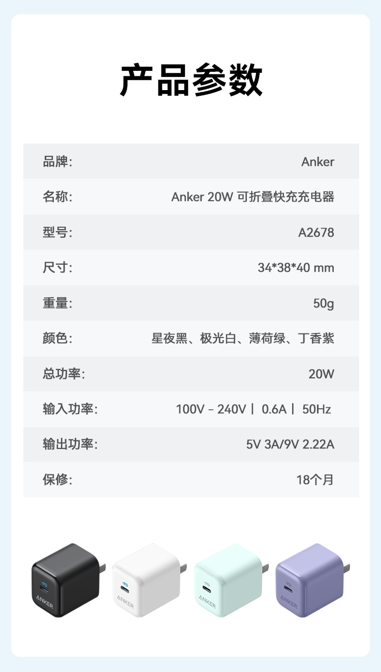 Buy Wholesale China Anker Square Candy Pd 20w Fast Charging Head ...