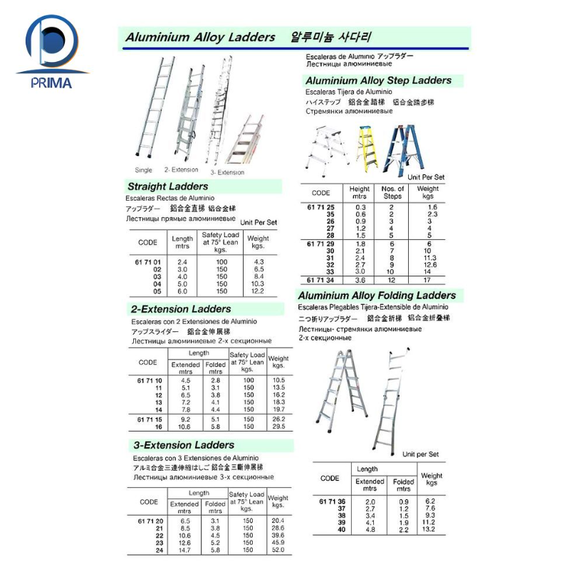 Buy Wholesale China Prima High Quality Aluminium Used Ladders For Sale ...