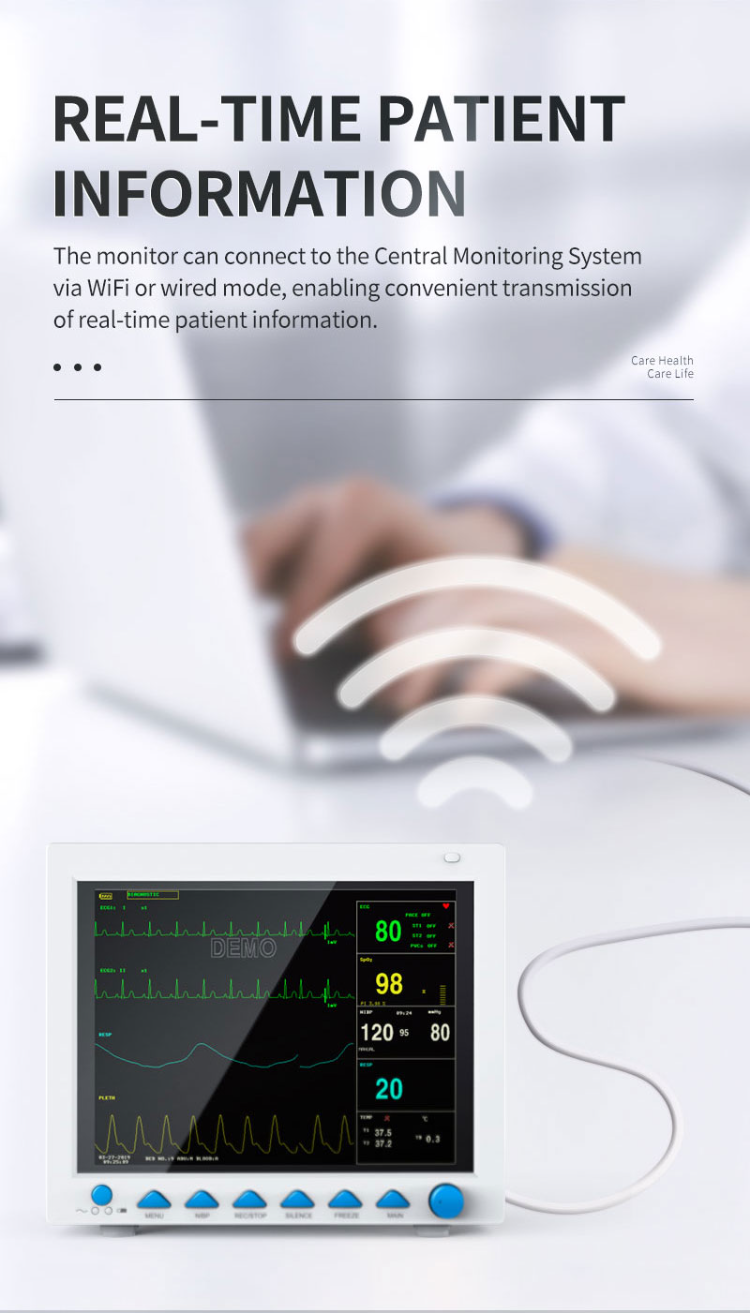 Contec Cms7000 Hospital Ambulance Multi Parameter Patient Monitor ...