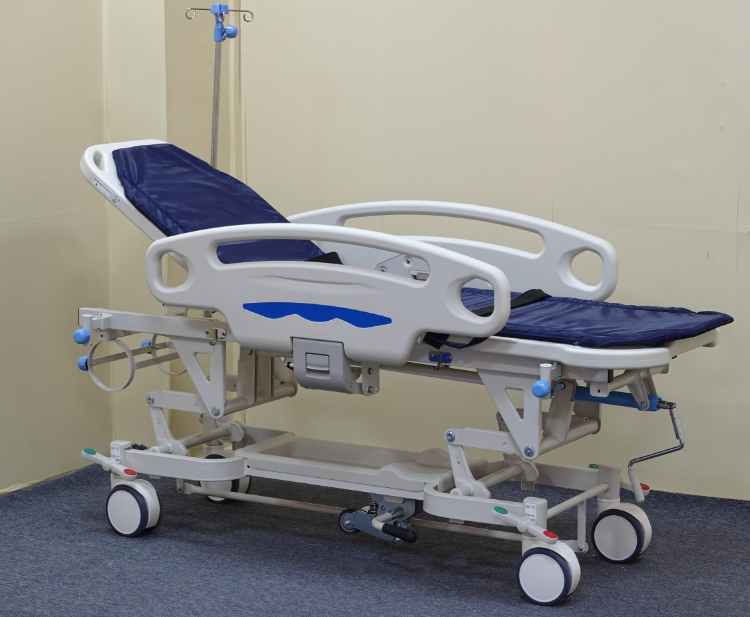 Medical Emergency Bed Patient Hydraulic Folding Stretcher Ambulance ...