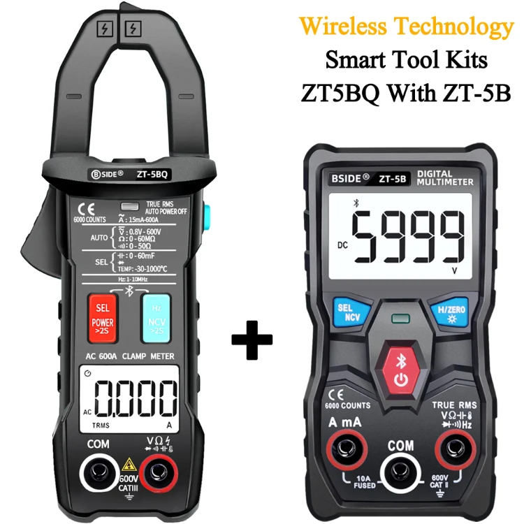 Bside Zt-5bq Wireless Clamp Meter Digital Technology Smart Multimeter ...