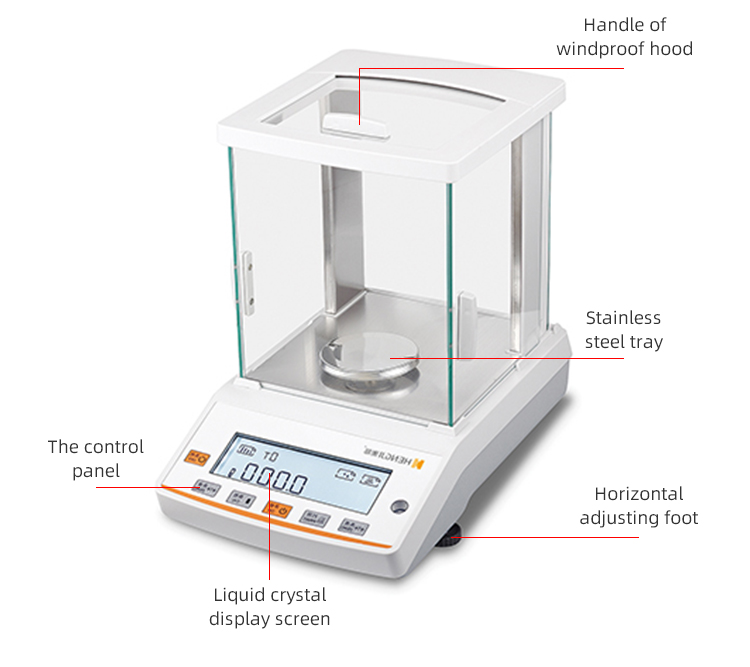 Lab Electronic Precision Analytical Balance Scale Fa1004e 0.1mg 0.0001g ...