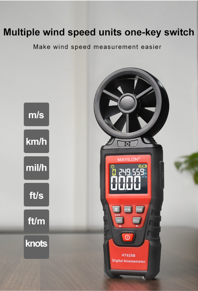 Buy Wholesale China Professional Ht625b Wind Speed Sensor Multi ...