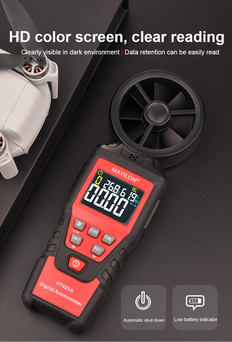 Buy Wholesale China Professional Ht625b Wind Speed Sensor Multi ...